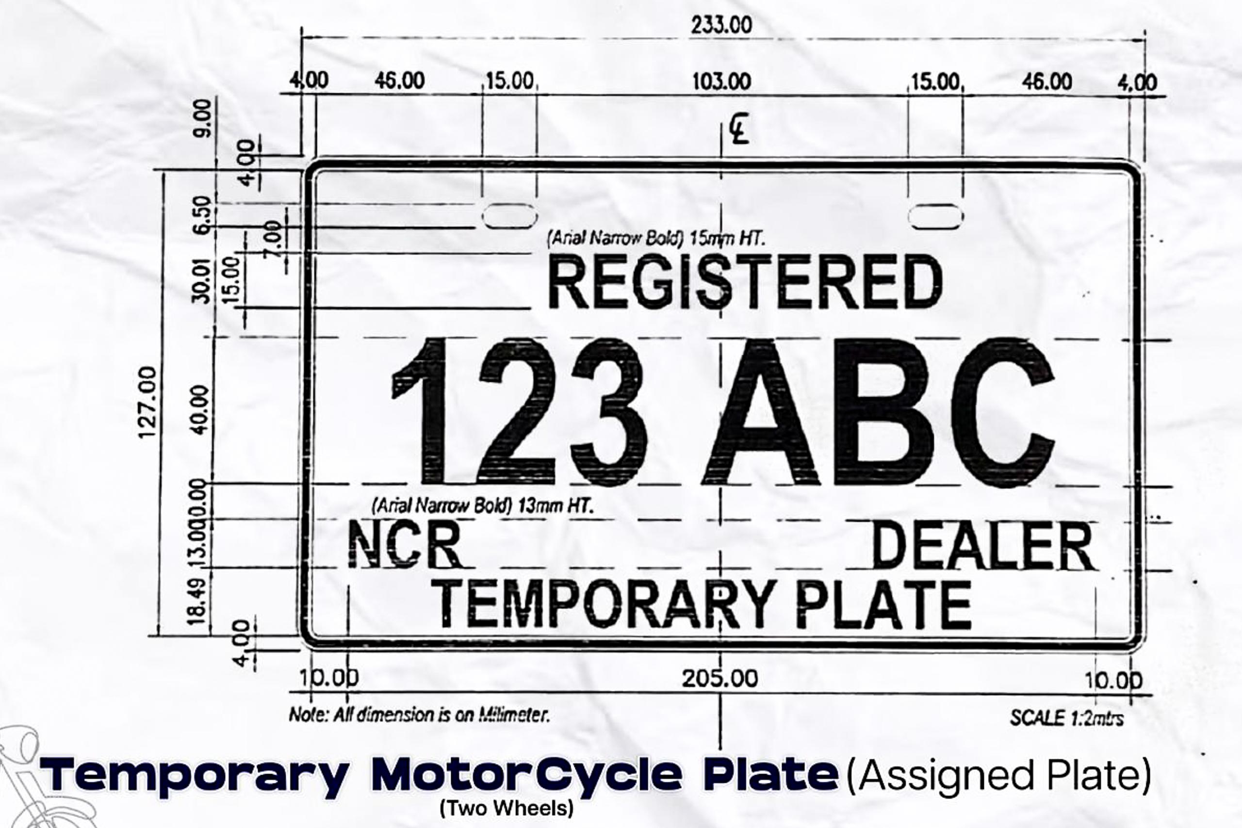 No License Plate This Is The New Format For Improvised temporary 