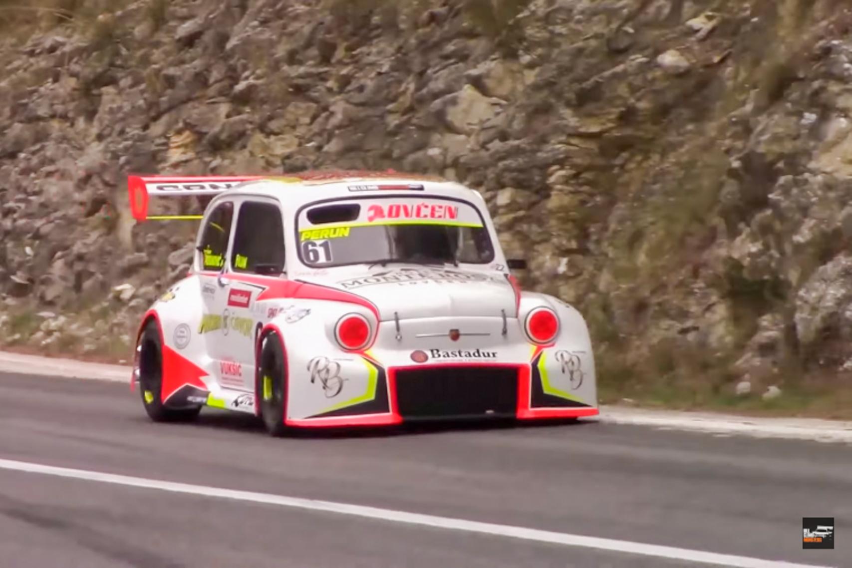 Watch: S1000RR-powered FIAT 600 blasts Hillclimb run - Motorcycle News